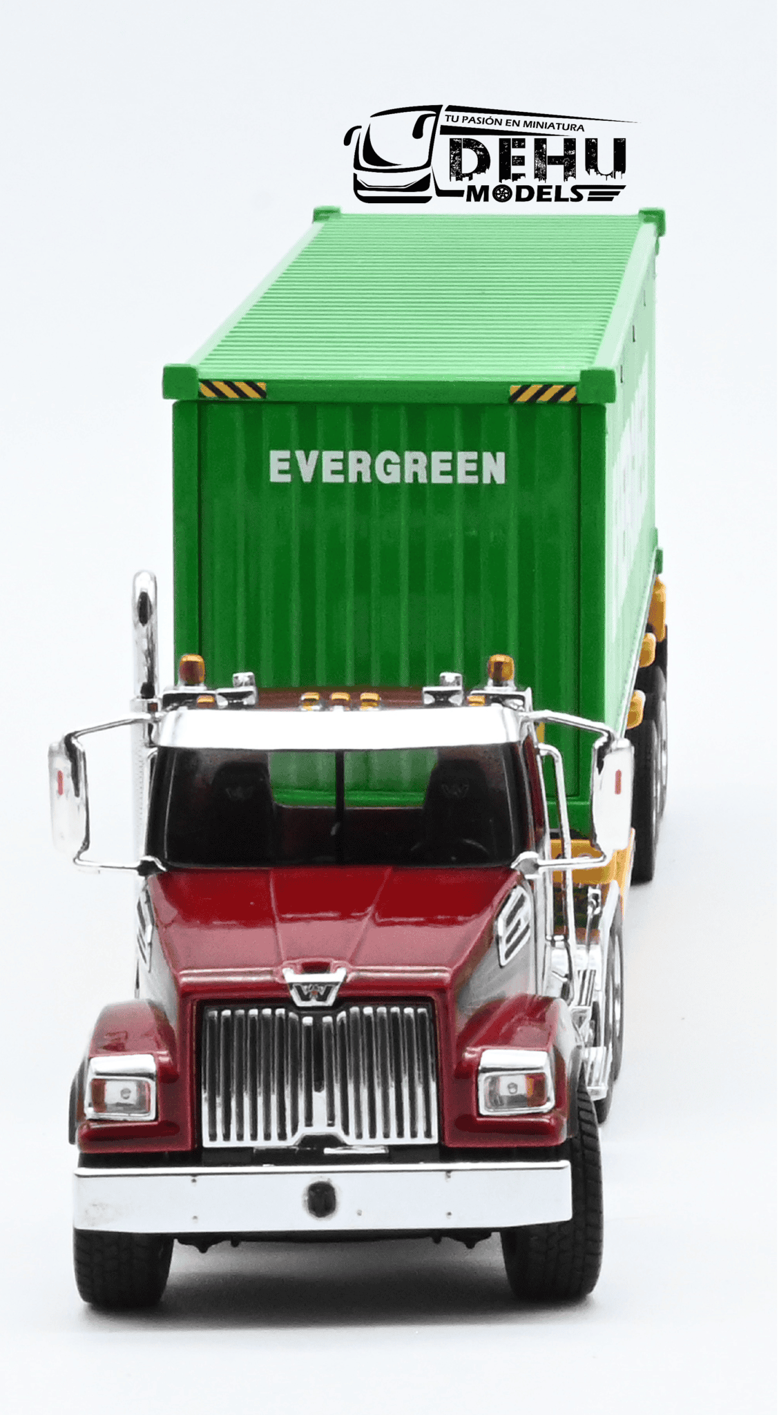 Trailer a Escala 1/50 Western Star 4700 con contenedor Evergreen 71049 ...