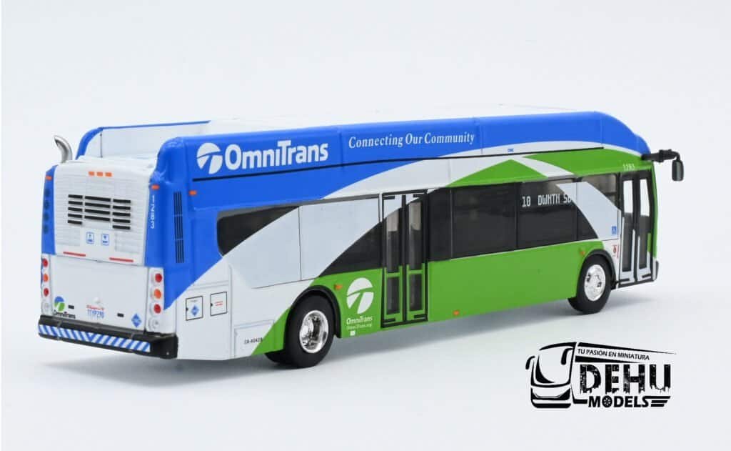 Autobús a Escala 1/87 New Flyer Excelsior Transit Bus NFI XN40 Omnitrans San Bernardino Iconic ...