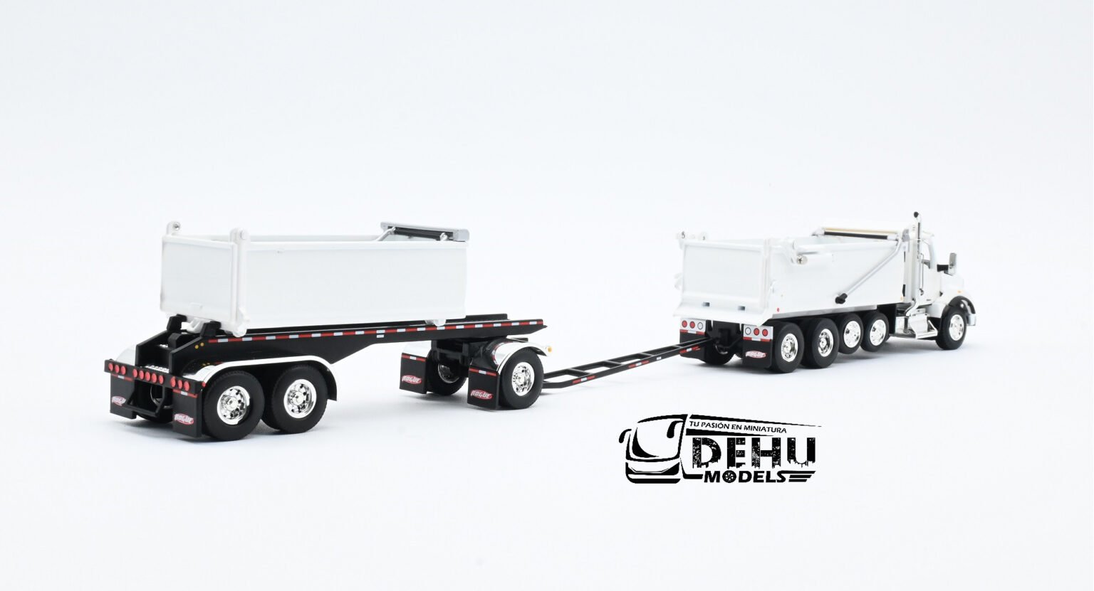 Camión a Escala 1/64 Kenworth T880 Dump Truck Volteo con remolque de ...