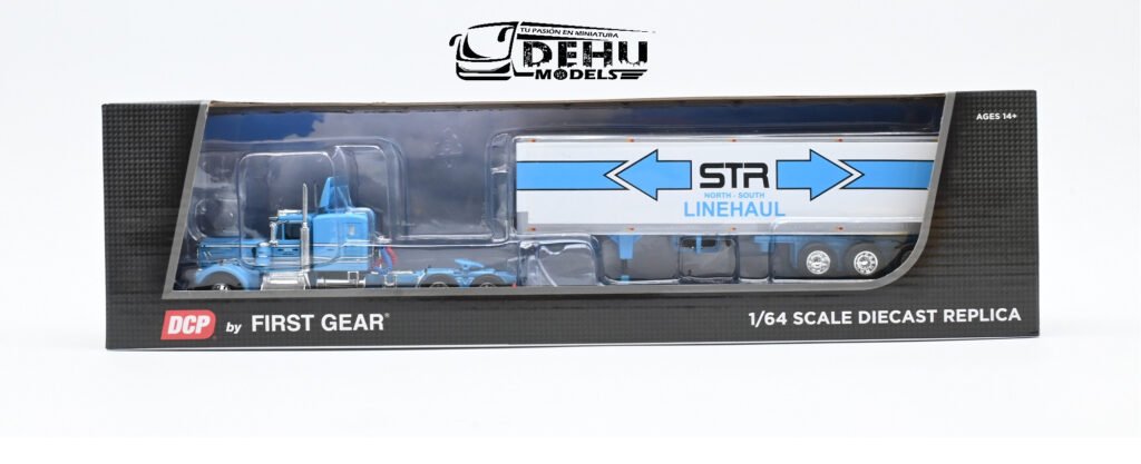 Tráiler a Escala 1/64 Kenworth W900A Con remolque caja seca de 40' de 3 ...