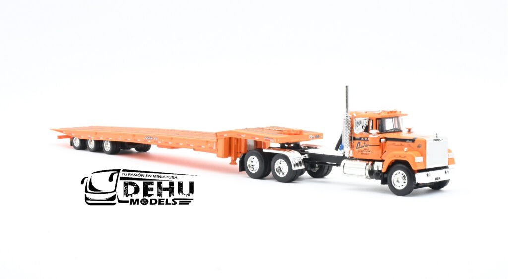 Tráiler a Escala 1/64 Mack Super-Liner Day Cab Con Remolque Talbert ...