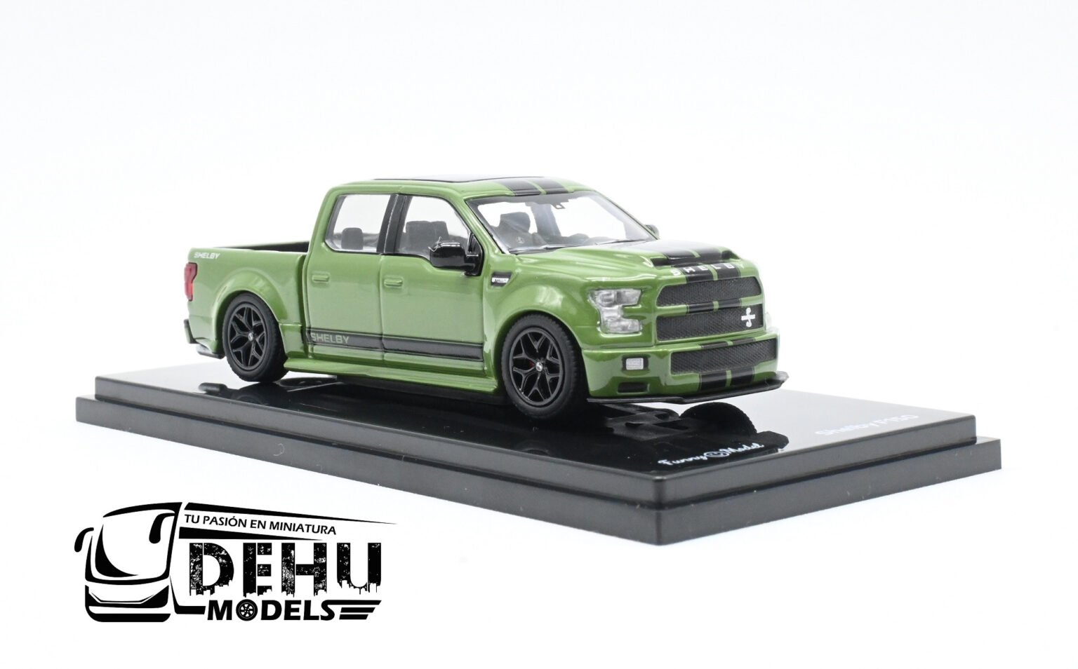 Camioneta a Escala 1/64 Ford Shelby F150 Pick Up Olivo - Negro ...