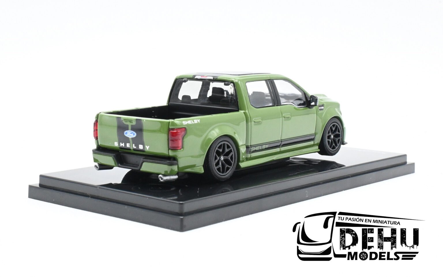 Camioneta a Escala 1/64 Ford Shelby F150 Pick Up Olivo - Negro ...